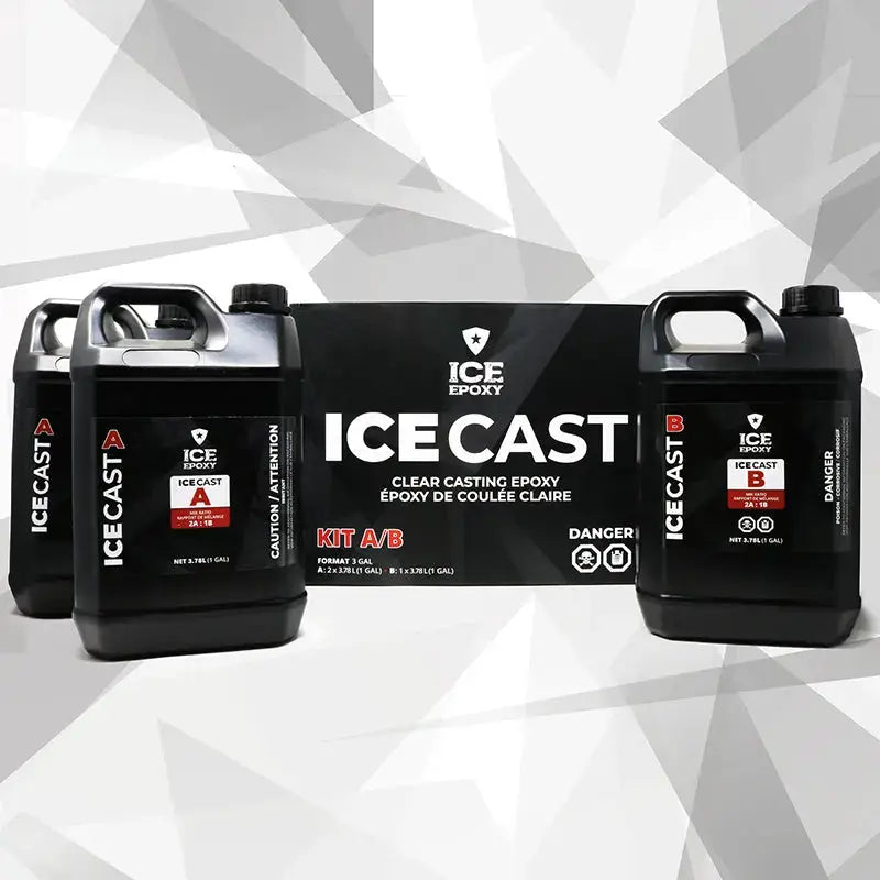 ICE-CAST Deep Pour Crystal Epoxy | #1 Choice of Woodworker – Ice Epoxy
